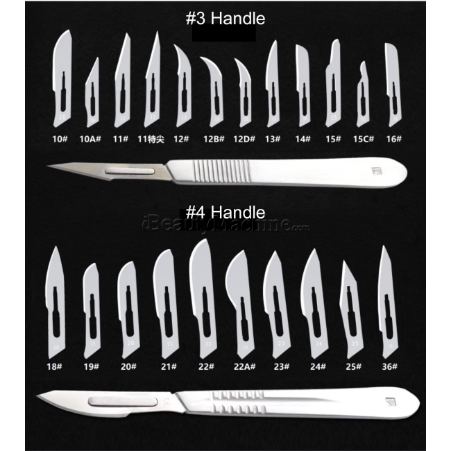 Dermaplaning Blades | Surgical Blade | Carbon Steel | Sterile for Skin ...