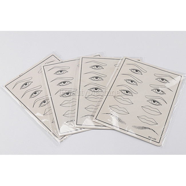 Eyebrow Eyeliner and Lips Practice Pad