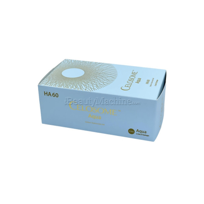 Celosome Aqua HA60 5*2.5ml | 2.5 ml x 5 syringes | Non-Cross Linked HA 24mg/ml | Recommended for ...