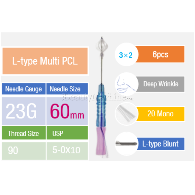InstaLift™ Multi PCL Thread Lift | 23Gx60mmx90mm| 10 thread folded ...